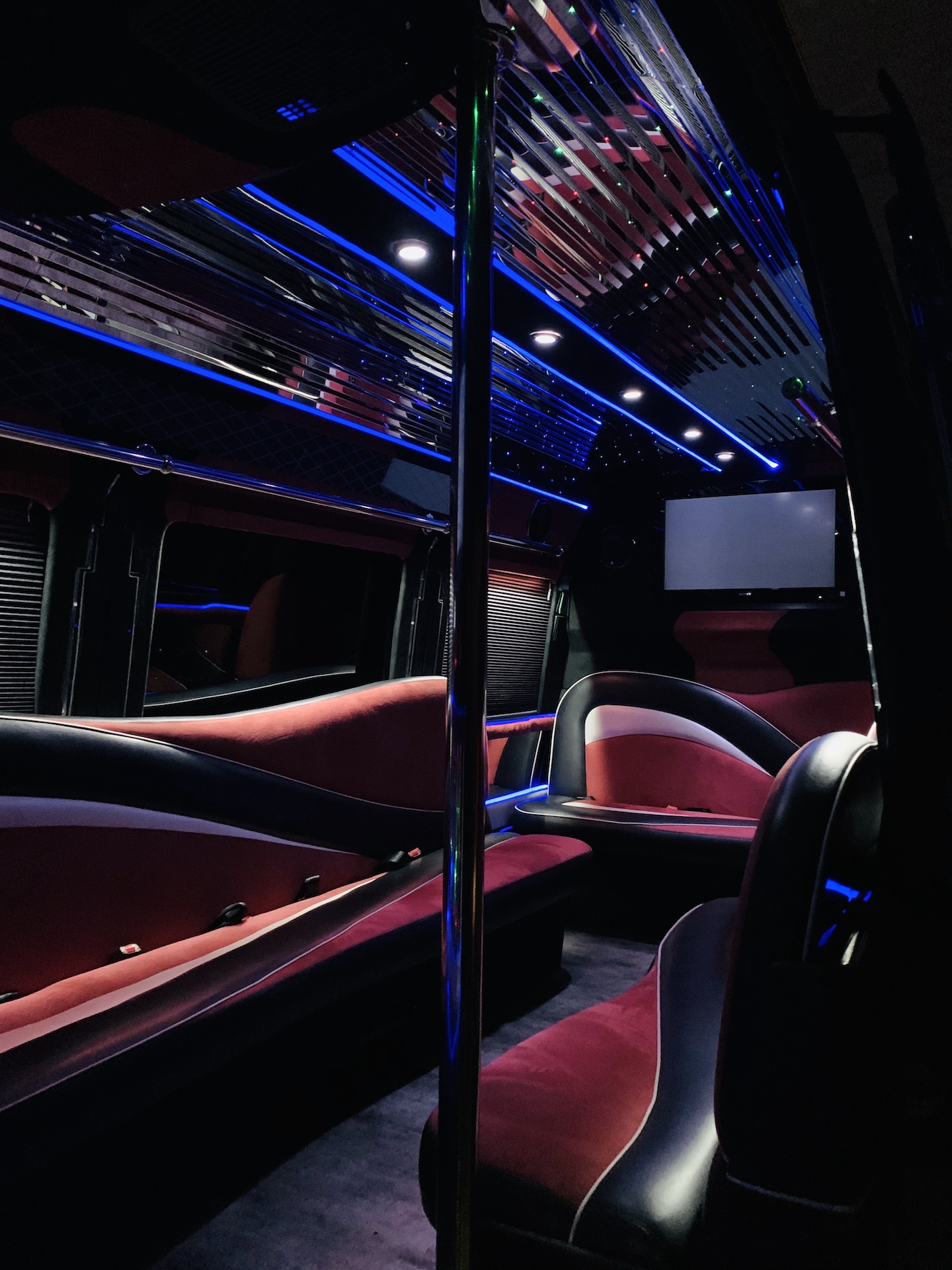 Cosmic Limo Van party Bus – The Transporter